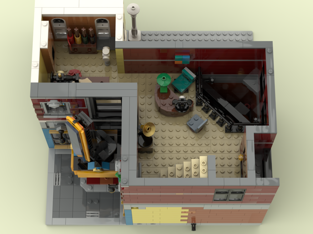 Lego Moc Inverted Jazz Club By Brick Artisan Rebrickable Build With