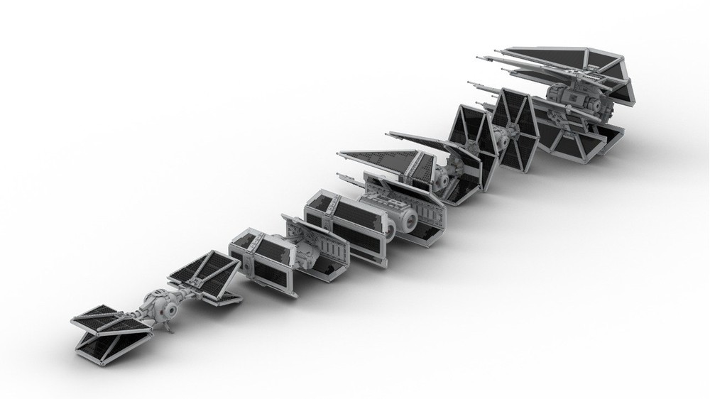 LEGO MOC SW LARGE BUNDLE Imperial TIE Defender,Advanced,Outlander ...