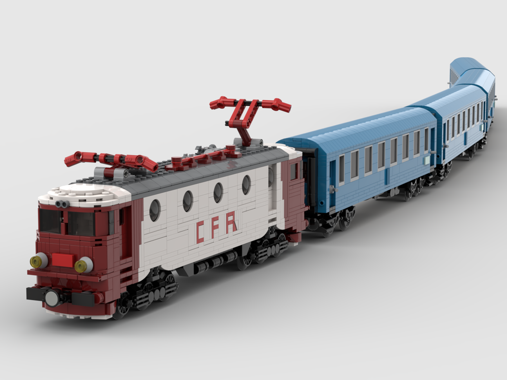 Lego Moc Cfr Class40 Red Locomotive By Kaiami Rebrickable Build