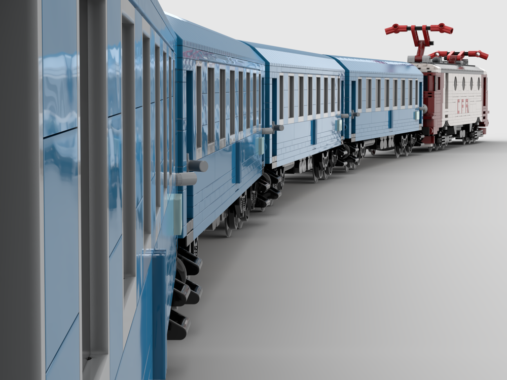 Lego Moc Cfr Class40 Red Locomotive By Kaiami Rebrickable Build
