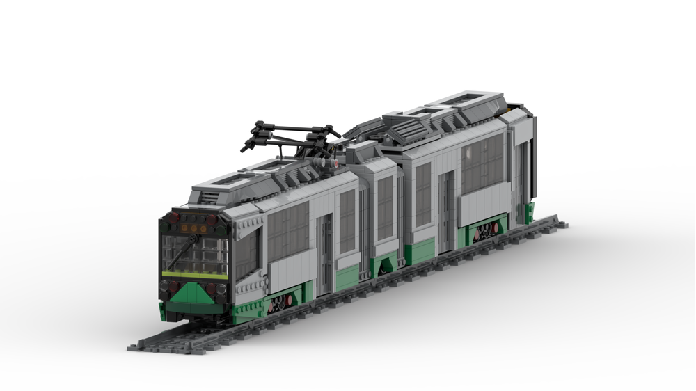 LEGO MOC MBTA Green Line Tram by cmorg4 | Rebrickable - Build with LEGO