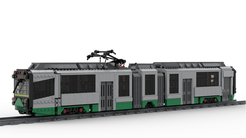 LEGO MOC MBTA Green Line Tram by cmorg4 | Rebrickable - Build with LEGO
