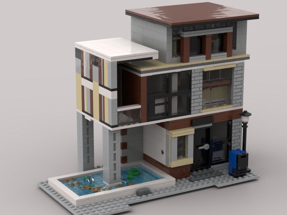 LEGO MOC modernist building no.2 by cassieLiu | Rebrickable - Build ...