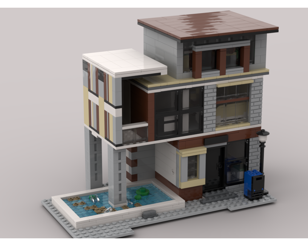 LEGO MOC modernist building no.2 by cassieLiu | Rebrickable - Build ...