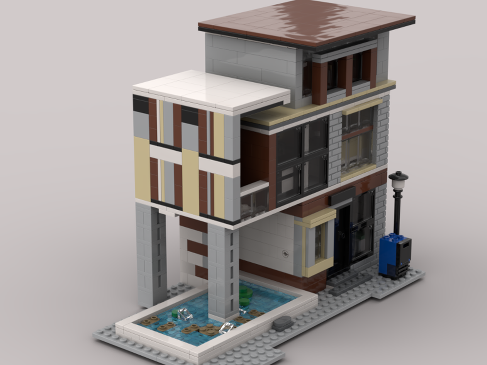 LEGO MOC modernist building no.2 by cassieLiu | Rebrickable - Build ...