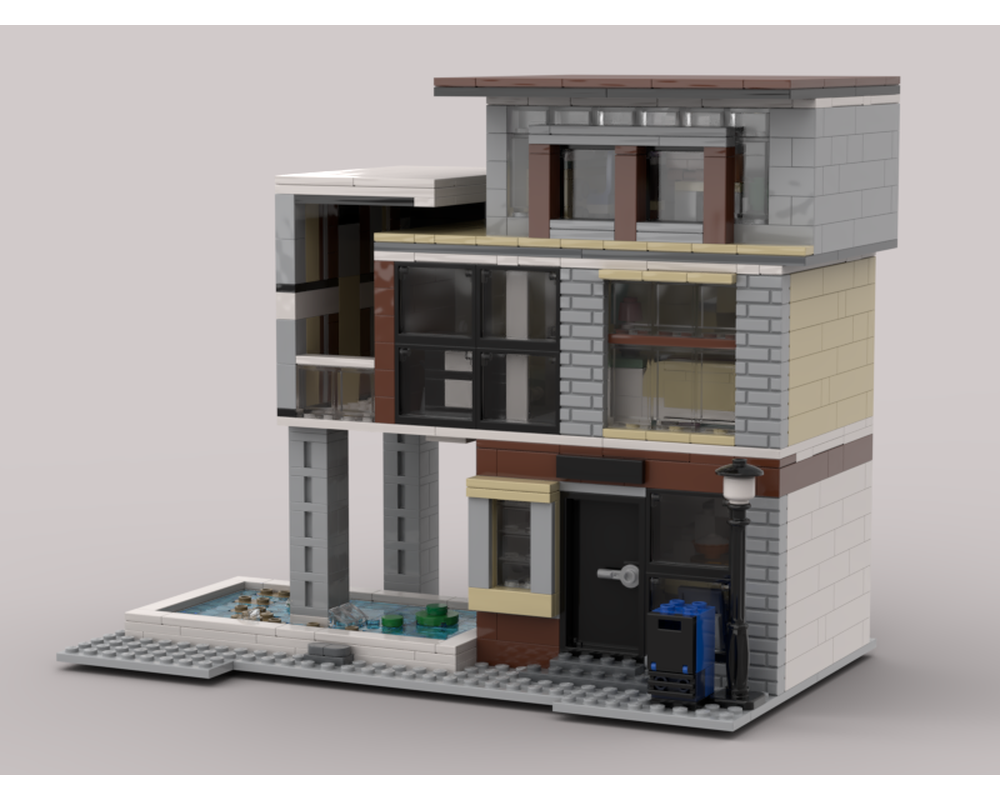 LEGO MOC modernist building no.2 by cassieLiu | Rebrickable - Build ...