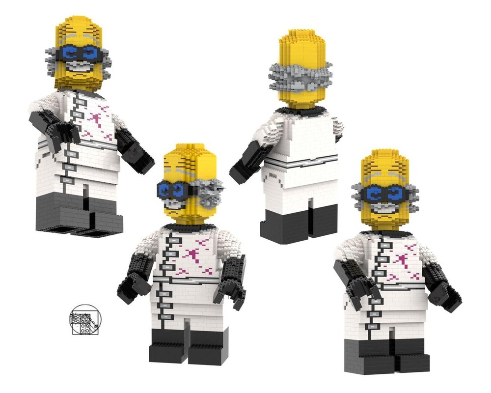 LEGO MOC Maxi Figure Mad Scientist by Bricksculpture.net | Rebrickable ...