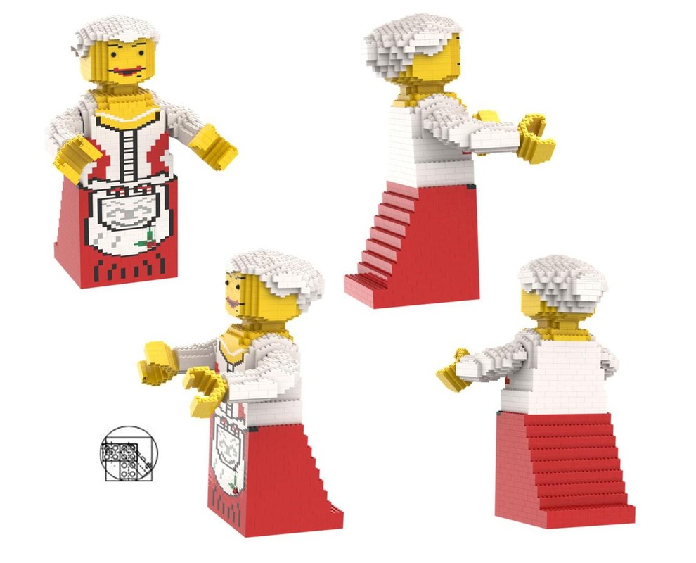 LEGO MOC Maxi Figure Mrs Santa Claus by Bricksculpture.net ...