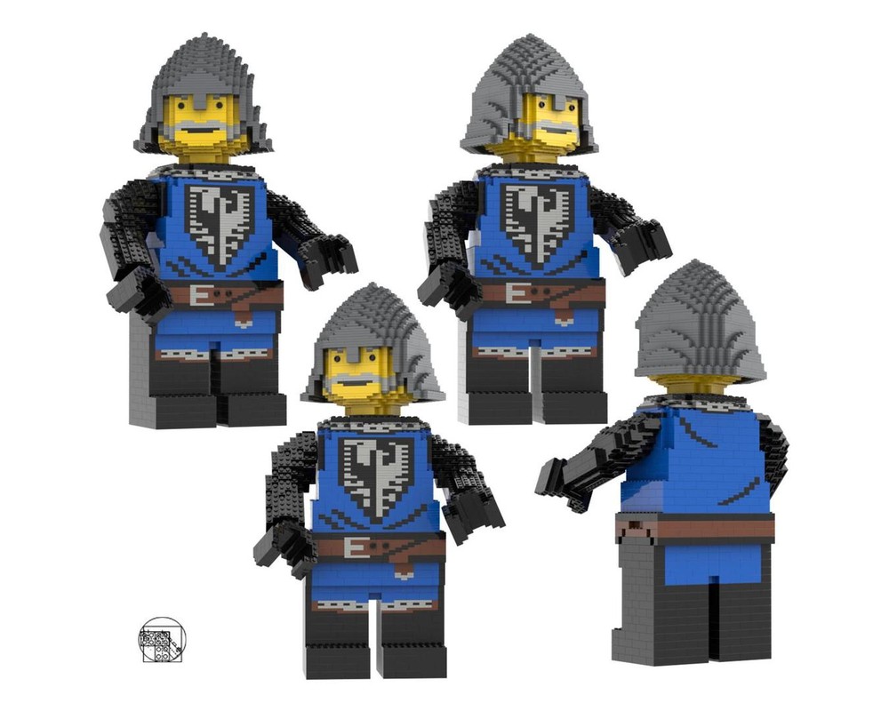 LEGO MOC Maxi Figure Black Falcon with dark grey neck protector by ...