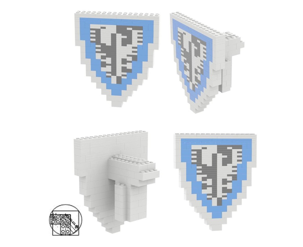 LEGO MOC Maxi Figure Blue Falcon Shield by Bricksculpture.net ...