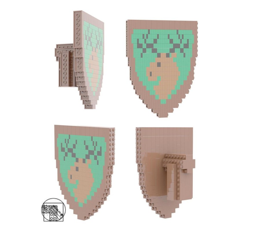 LEGO MOC Maxi Figure Forestman Shield by Bricksculpture.net ...