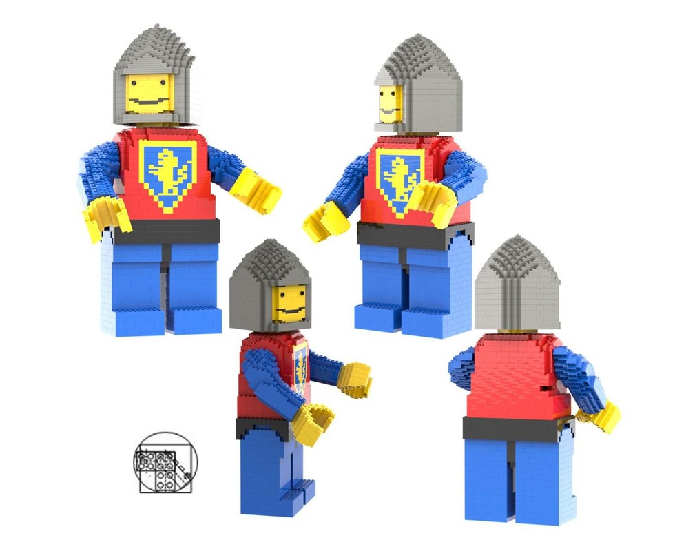 LEGO MOC Maxi Figure classic Crusaider by Bricksculpture.net ...