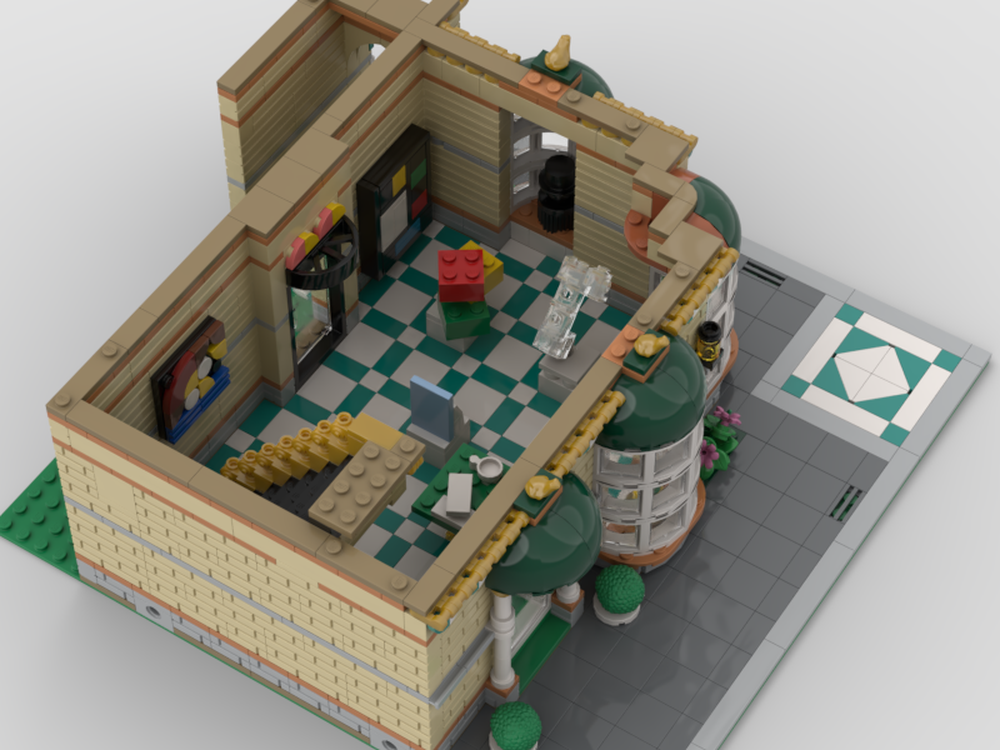 Lego Moc Modular Art University By Dioxity Rebrickable Build With Lego