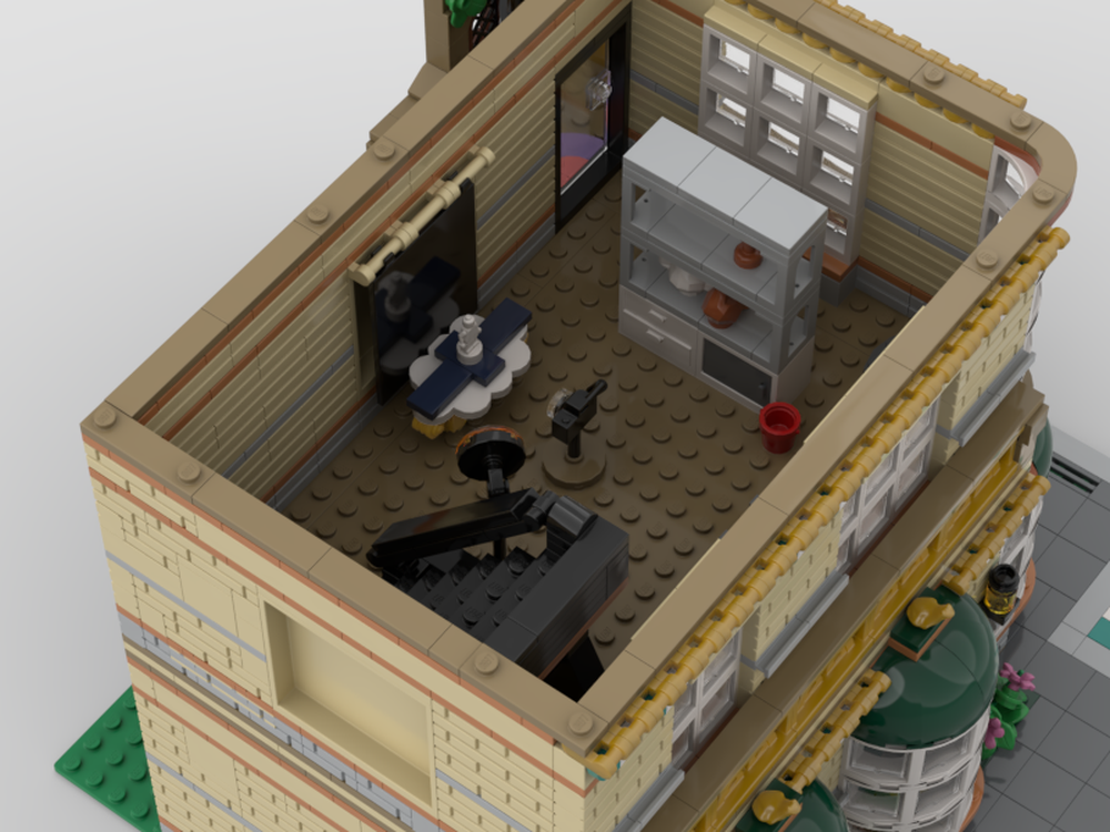 Lego Moc Modular Art University By Dioxity Rebrickable Build With Lego