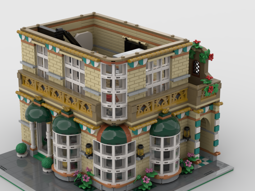 Lego Moc Modular Art University By Dioxity Rebrickable Build With Lego