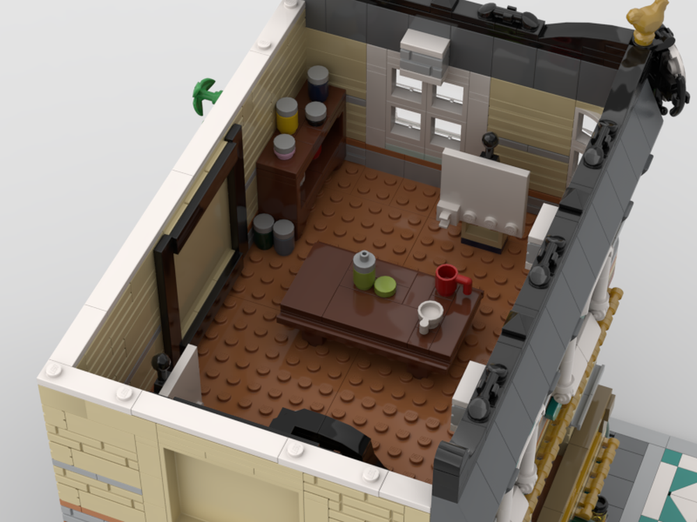 Lego Moc Modular Art University By Dioxity Rebrickable Build With Lego