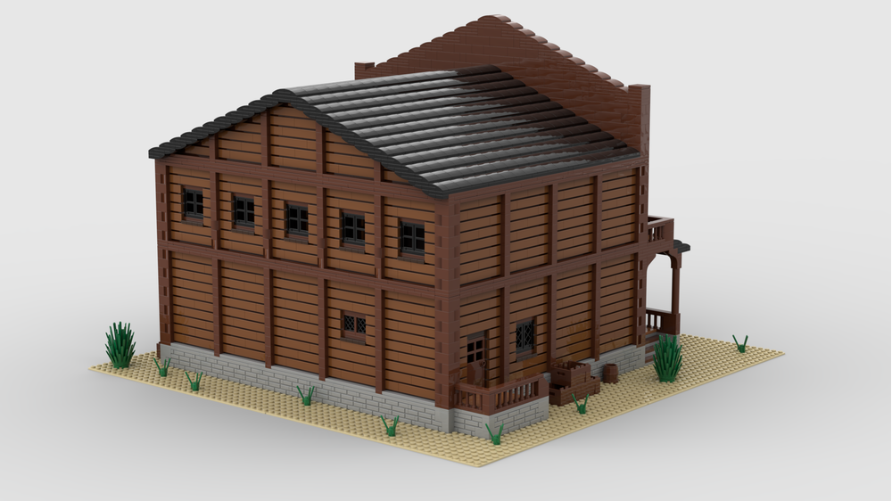 Lego Moc Western Wild West Saloon Moc By Mimi68 Rebrickable