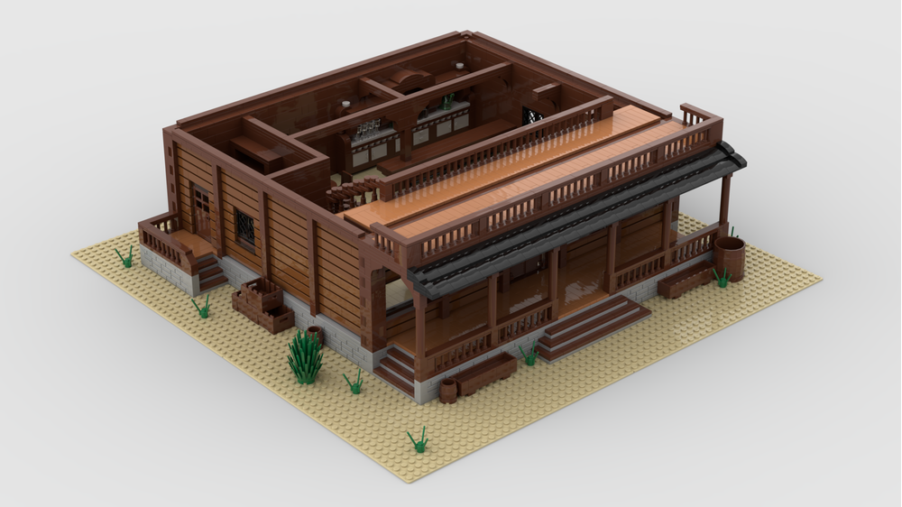 Lego Moc Western Wild West Saloon Moc By Mimi68 Rebrickable