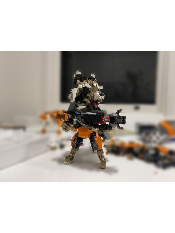 LEGO MOC Baby Rocket Racoon by Allouryuen | Rebrickable - Build with LEGO