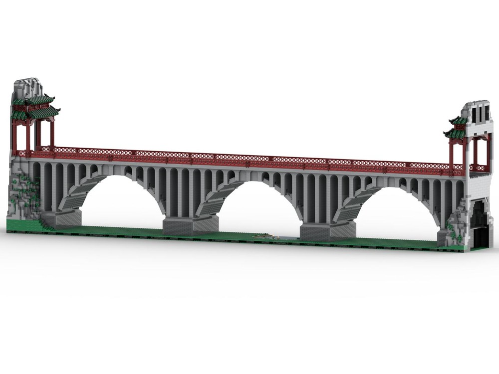 LEGO MOC Asia Railway Bridge embedded by Azorion | Rebrickable - Build ...