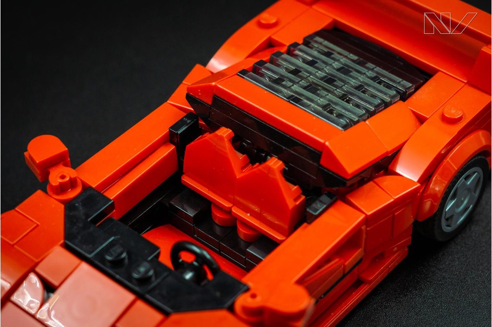 Lego Moc Ferrari F40 By Nv Carmocs Rebrickable Build With Lego