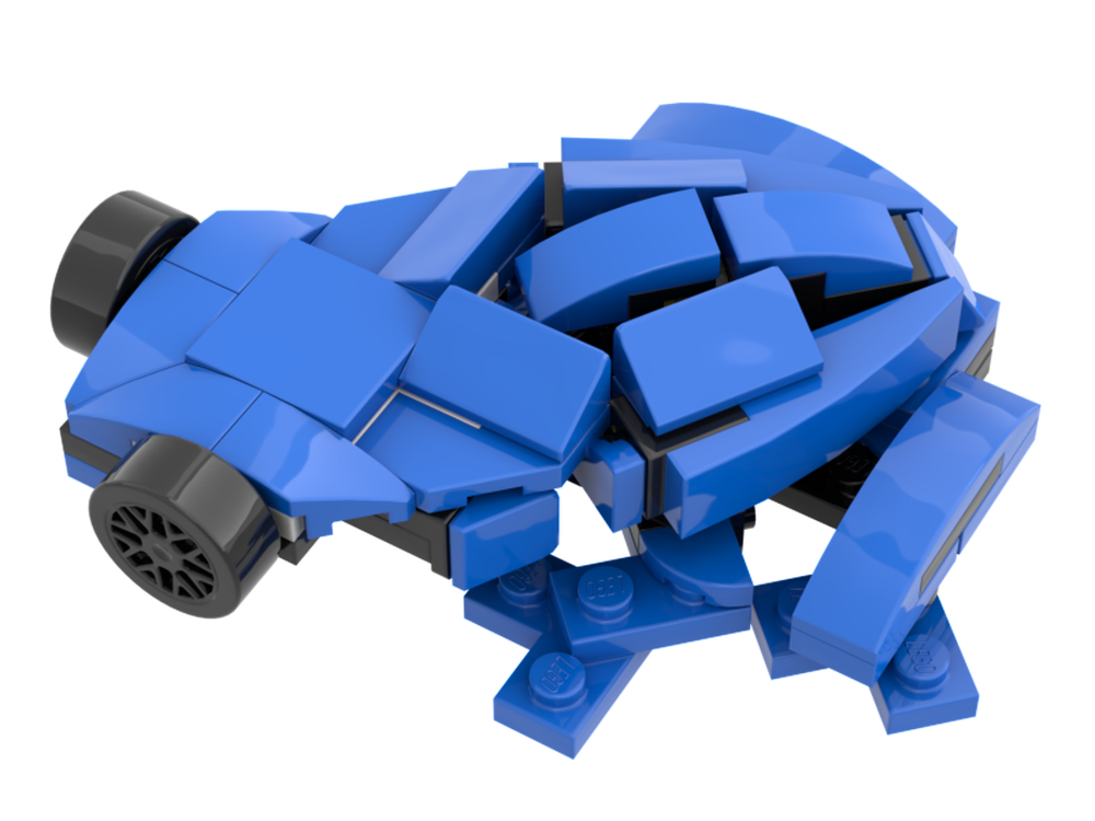 LEGO MOC Blue Poison Dart Frog by SomeDude | Rebrickable - Build with LEGO