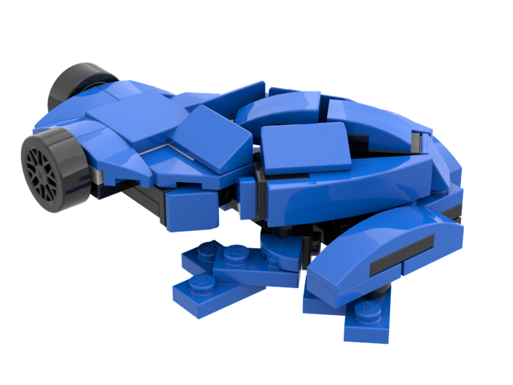 LEGO MOC Blue Poison Dart Frog by SomeDude | Rebrickable - Build with LEGO