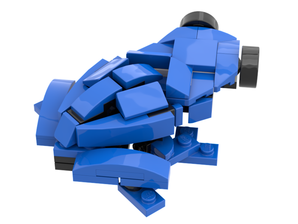 LEGO MOC Blue Poison Dart Frog by SomeDude | Rebrickable - Build with LEGO