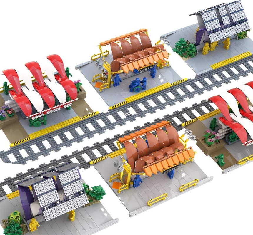 LEGO MOC Transit Stations - All three versions by Thomus_Bean ...