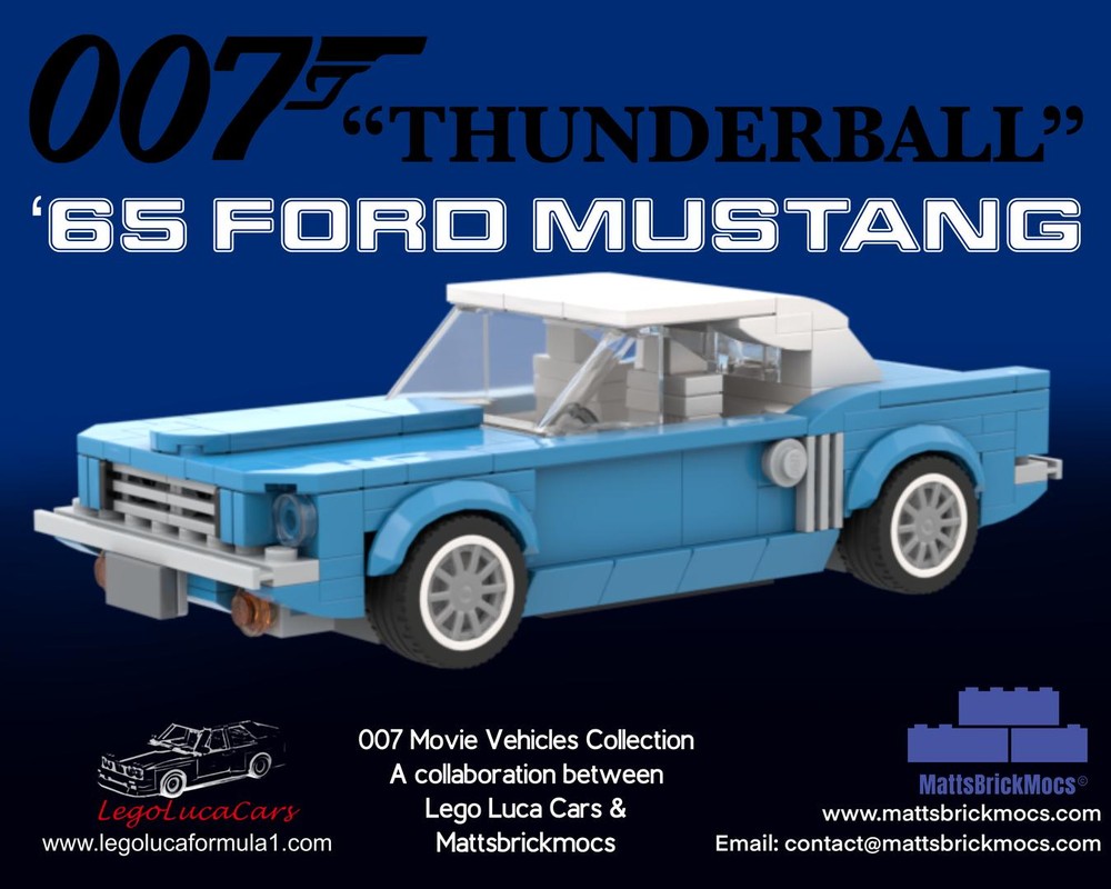 LEGO MOC 65 Mustang from 007 Thunderball by Mattsbrickmocs ...