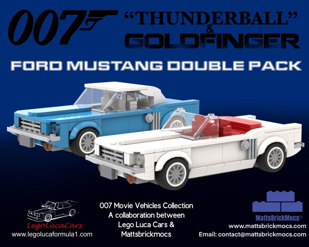 LEGO MOC 007 Movie Mustang Double Pack by Mattsbrickmocs | Rebrickable ...