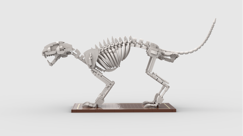 Lego Moc Cat Skeleton By Tbus Rebrickable Build With Lego