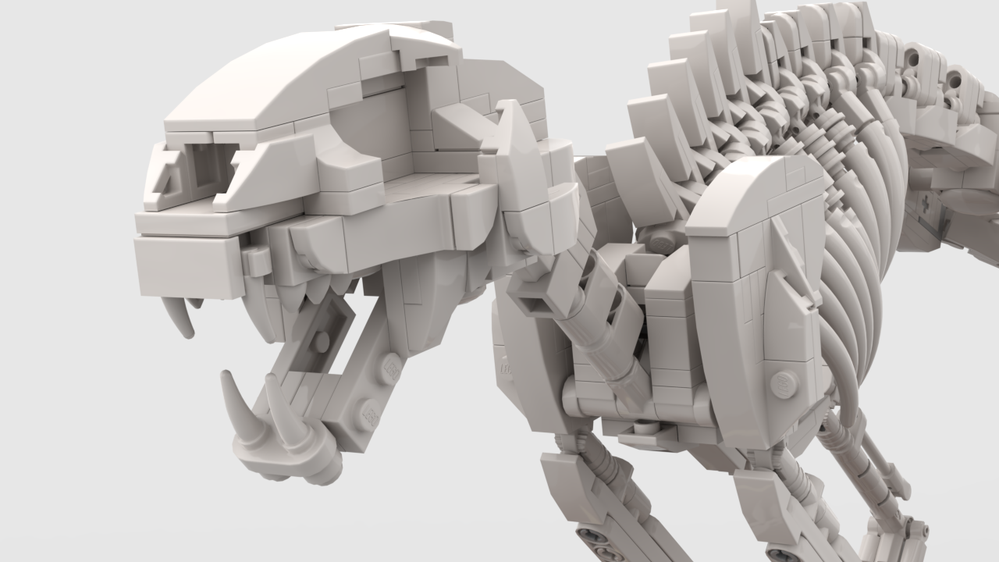 Lego Moc Cat Skeleton By Tbus Rebrickable Build With Lego