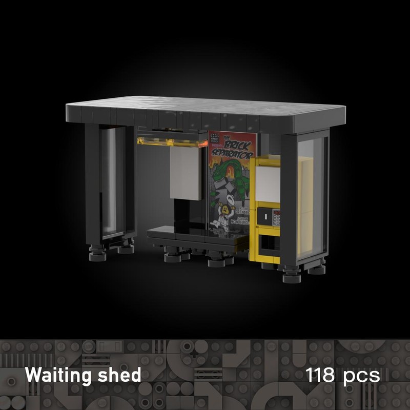 LEGO MOC Waiting shed by peter.keith | Rebrickable - Build with LEGO