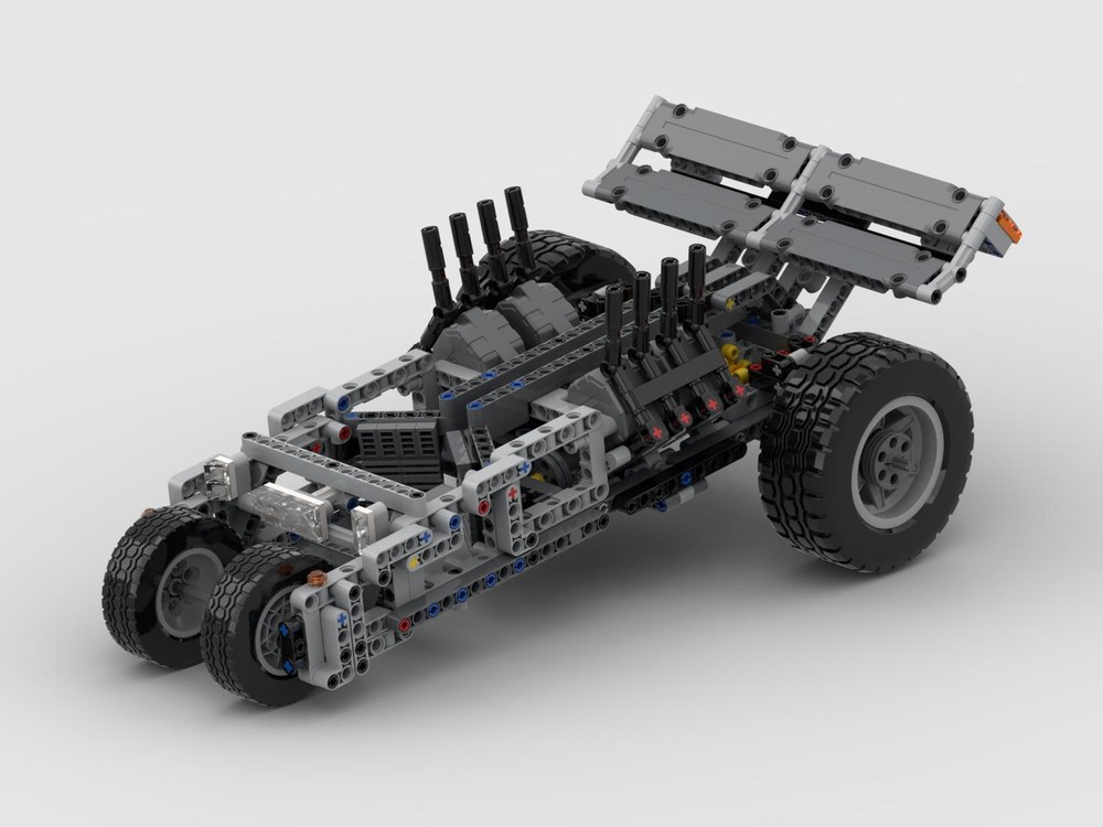LEGO MOC Pull-back Dragster by NEM0 | Rebrickable - Build with LEGO