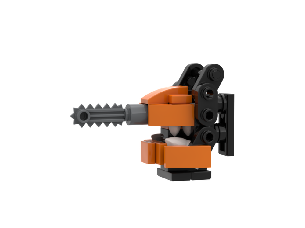LEGO MOC Chainsaw Man bust by FunkyDonut | Rebrickable - Build with LEGO