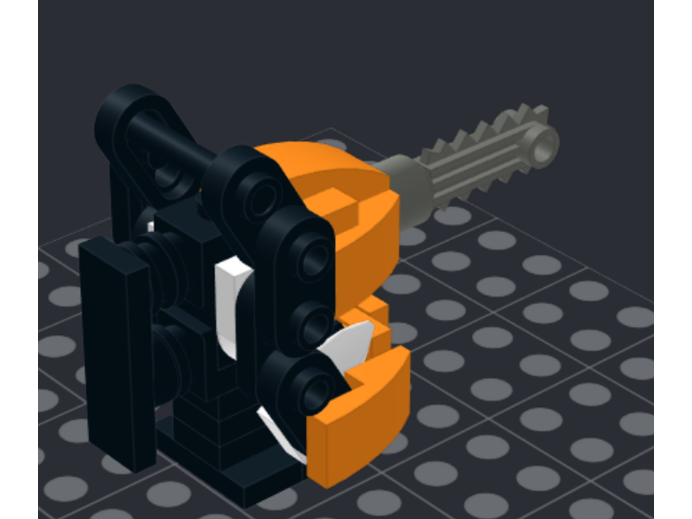 LEGO MOC Chainsaw Man bust by FunkyDonut | Rebrickable - Build with LEGO