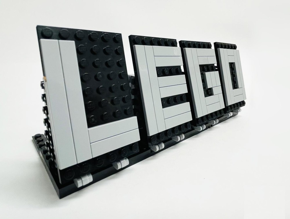 LEGO MOC Fancy LEGO display sign by bbbronks | Rebrickable - Build with ...