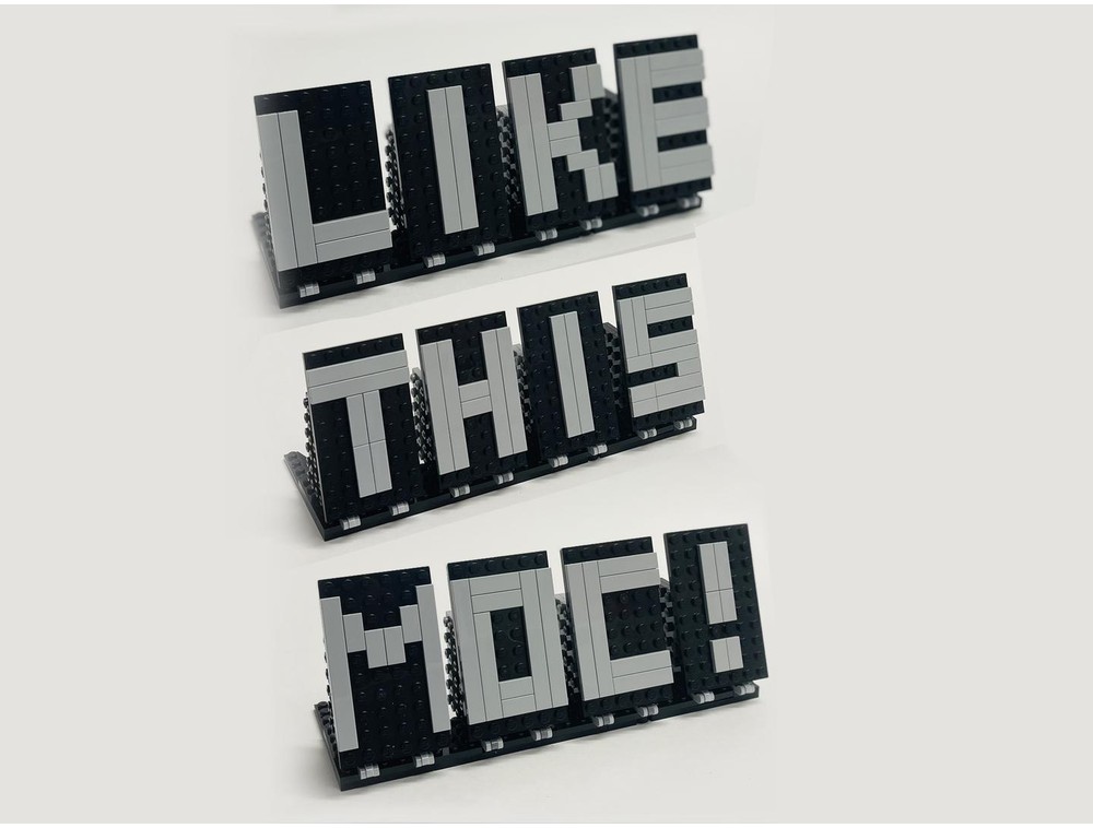 LEGO MOC Fancy LEGO display sign by bbbronks | Rebrickable - Build with ...