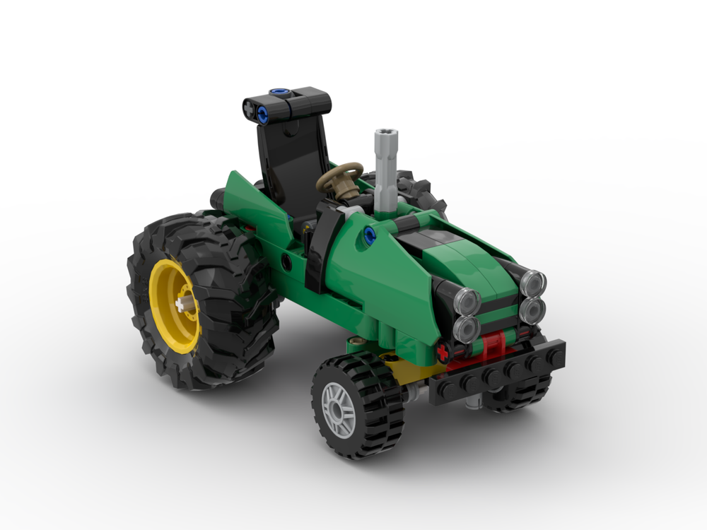 Lego Moc 42136 Model B Classic Tractor By Xaerozkota Rebrickable