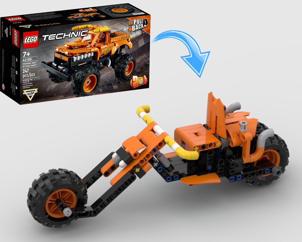 LEGO MOC Orange Chopper 42135 Alternative by ErikGS | Rebrickable ...