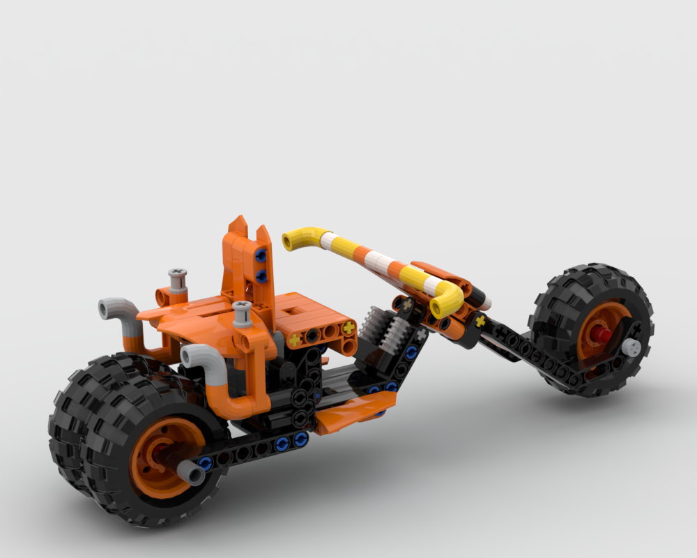 LEGO MOC Orange Chopper 42135 Alternative by ErikGS | Rebrickable ...