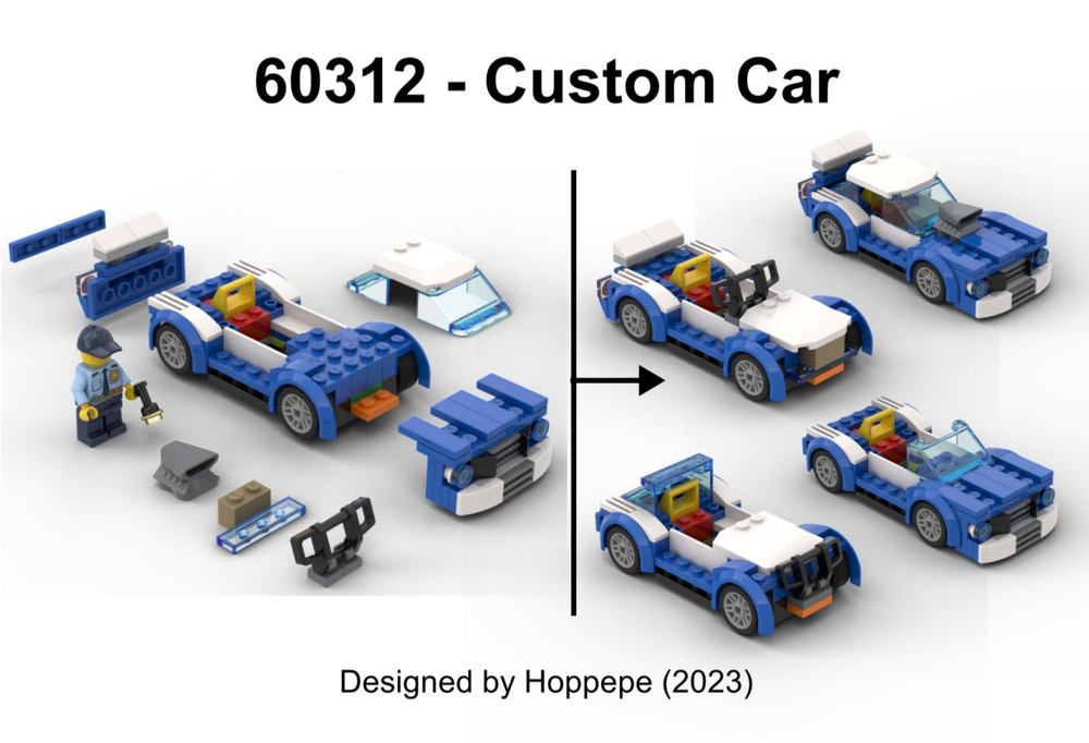 LEGO MOC 60312 - Custom Car by hoppepe | Rebrickable - Build with LEGO