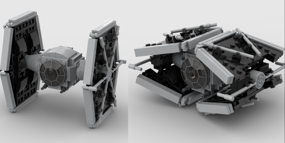 LEGO MOC Midi-Scale TIE by gonky_bricks | Rebrickable - Build with LEGO