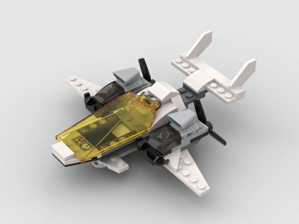 LEGO MOC Dove One - Twin prop Plane by Buma2032 | Rebrickable - Build ...