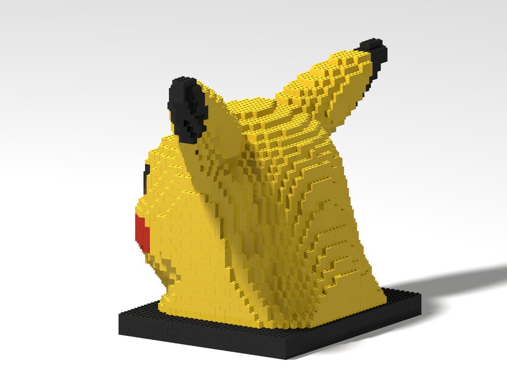LEGO MOC Pikachu (Pokemon) by PetProject | Rebrickable - Build with LEGO