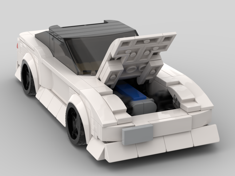 Lego Moc Nissan 180sx Nissan 240sx With An Opening Hood And Working