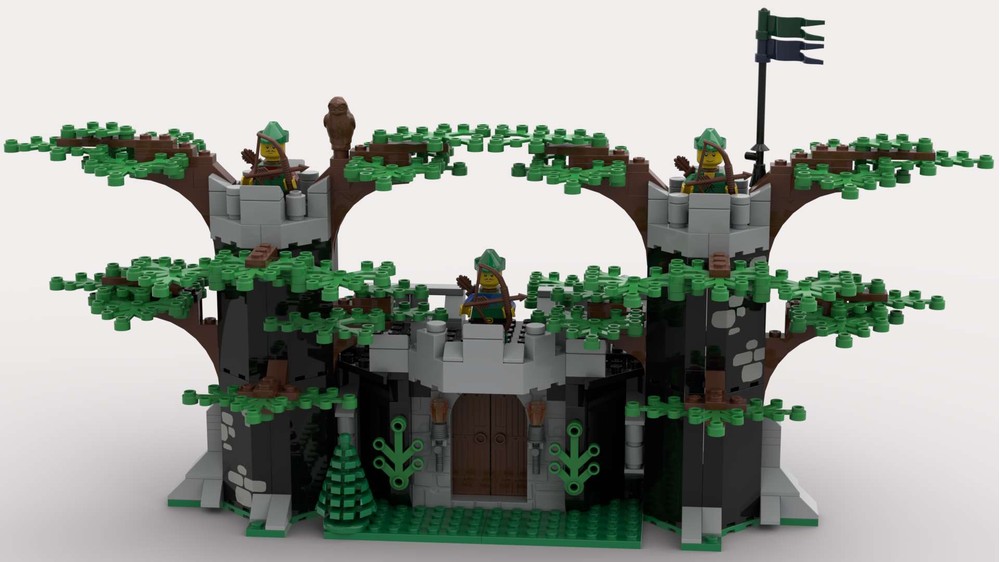 LEGO MOC Forestmen Double Fort by kedvard | Rebrickable - Build with LEGO