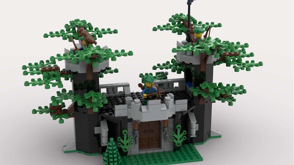 Lego Moc Forestmen Double Fort By Kedvard Rebrickable Build With Lego