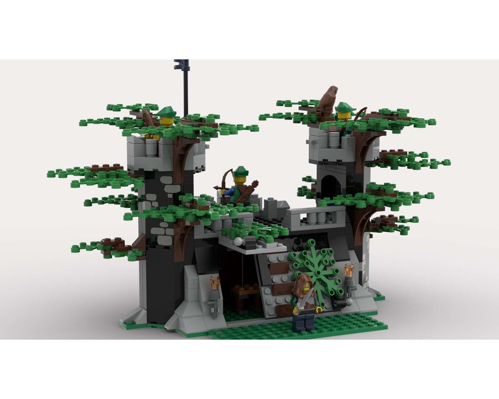 LEGO MOC Forestmen Double Fort by kedvard | Rebrickable - Build with LEGO